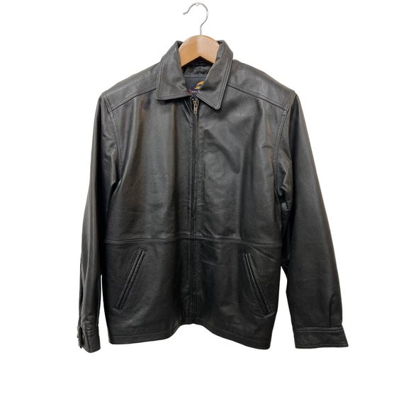 New Zlander | Jackets & Coats | New Zlander Black Coat Genuine Leather ...